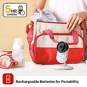 Kodak Cherish C120 Video Baby Monitor, with App and Two Way Talk, Comfort Your Baby, Elderly, Pets and Family from Anywhere, Whether You’re Home or Away (Renewed)