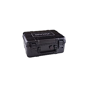 Xikar Cigar Travel Carrying Case, Holds 40 Cigars, Includes Humidifier, Watertight, Crushproof, Model 250Xi, Black
