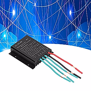 Luqeeg 48V Wind Turbine Controller, Automatic IP67 Waterproof Wind Power Regulator Suitable for 400W Wind Turbine System, Aluminium Alloy Mini Wind Turbine Generator Controller