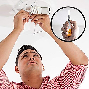 MulWark 5" Spring-Loaded Automatic Steel Center Hole Punch Marker Scriber For Wood, Metal, Plastic, Car Window Puncher Breaker Tool-With Palm Cushion Cap, Adjustable Impact-A Replacement Tip Included