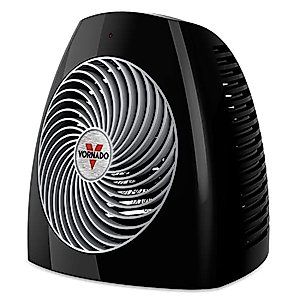 Vornado MVH Vortex Heater with 3 Heat Settings, Adjustable Thermostat, Tip-Over Protection, Auto Safety Shut-Off System, Whole Room, Black