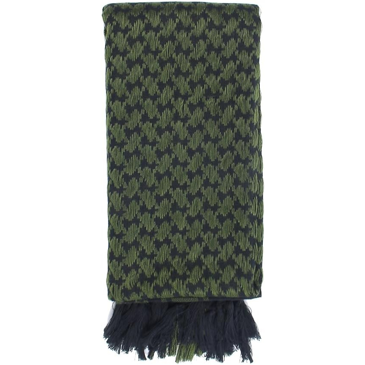 Explore Land Cotton Shemagh Keffiyeh Tactical Desert Scarf Neck Head Wrap with Tassel for Men Women