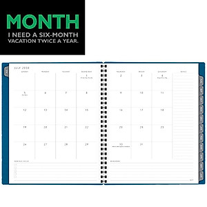 Academic Planner 2020-2021, AT-A-GLANCE Monthly Planner, 7" x 8-3/4", Medium, Elevation, Blue (75127P20)