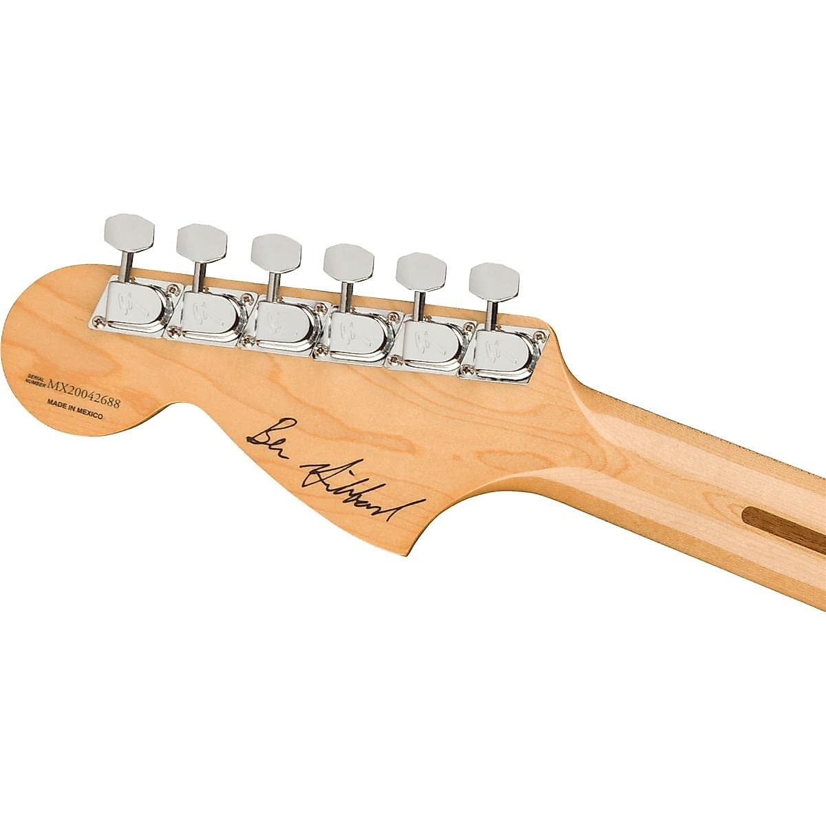 Fender Ben Gibbard Mustang Electric Guitar, with 2-Year Warranty, Natural, Maple Fingerboard