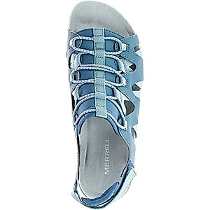 Merrell Women's Terran RAKE Backstrap Sandal, Bluestone, 7