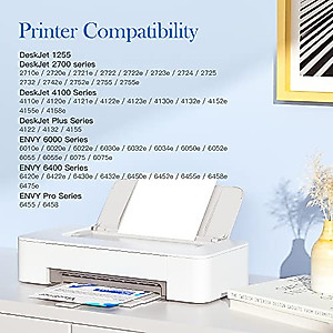 Valuetoner Ink Cartridges Replacement for HP 67XL 67 XL for Envy 6000 6055 6055e 6052 6058 6075 Envy Pro 6400 6455 6455e 6452 6458 DeskJet 1255 2732 2752 2755 2755e 4140 4152 4155 4155e Printer 2-Pack