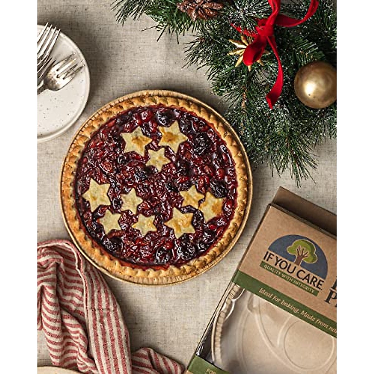 If You Care FSC Certified Paper Cake and Pie Baking Pans, 4-Count