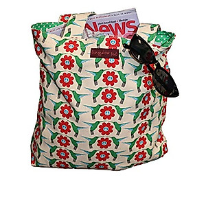 Bungalow 360 Reversible Canvas Tote Bag (Hummingbird)