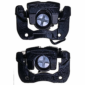 Power Stop S2068BLK Rear Pair of High-Temp Black Powder Coated Calipers For Acura TSX 2004-2008, Honda Accord 1998-2007 [Model Specific]
