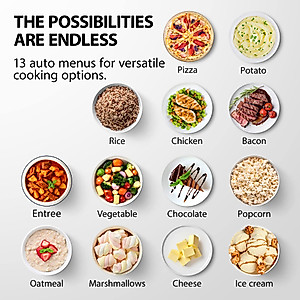 TOSHIBA ML2-EM12EA(BS) Countertop Microwave Oven With Stylish Design As Kitchen Essentials, Smart Sensor, ECO Mode & Mute Function, 1.2 Cu Ft With 12.4" Turntable, 1100W, Black Stainless Steel