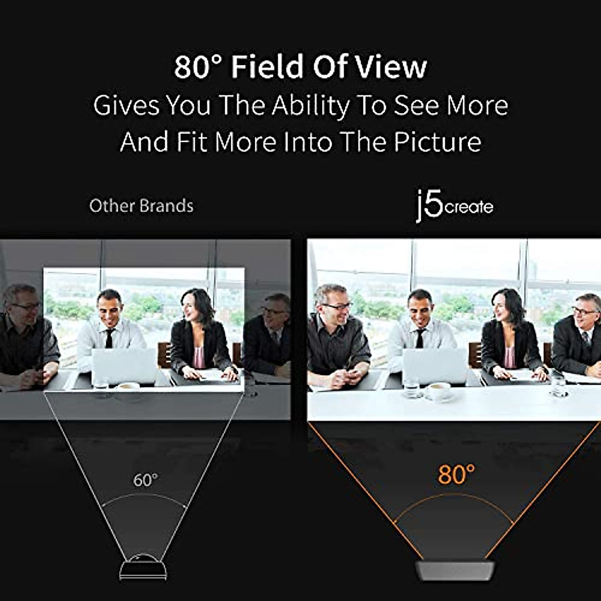 j5create USB Streaming Webcam - 1080P HD with 360° Rotation, High Fidelity Microphone, Plug and Play for PC/Mac/Laptop/Desktop/Skype/YouTube/Zoom/Facetime, Suitable for Conferencing/Calling (JVCU100)