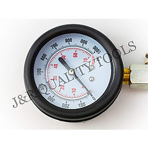 VCT Diesel Engine Compression Cylinder Pressure Tester Gauge Set 0-1000 psi