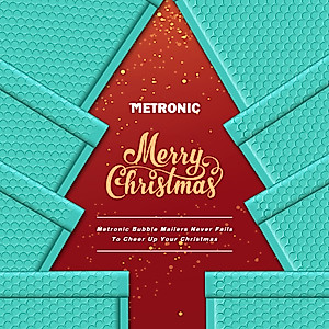 Metronic 100 Pack Bubble Mailer 6x10, Waterproof Padded Envelopes Self-Seal Small Bubble Mailers Cushioning Bubble Envelopes for Shipping,Small Items, Jewelry Makeup Supplies, Packaging Bulk#0