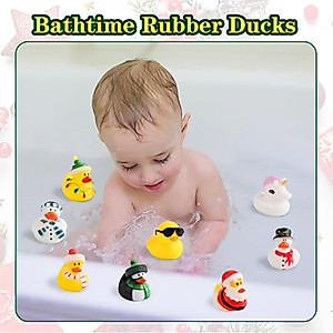 Christmas Advent Calendar 2024 for Kids 24 Days Christmas Countdown Calendar with Rubber Ducks Bath Toys Christmas Party Favors Fun Toys Gifts for Kids Boys Girls Toddlers Children Teens Friends Xmas