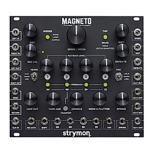 Strymon Magneto Four Head Tape Delay And Looper Eurorack Module with Spring Reverb for Eurorack Synth Setups