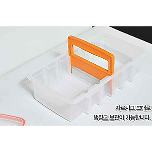 Kimchi Cutter, Food Cutting Storage, Storage+Knife+Cutting Board , Cutting and Storing food at the Same Time, Easily Cut the Meat, Kimchi, Etc with the Storaging, Made in Korea