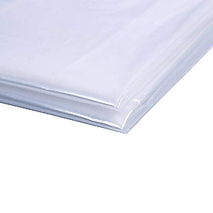 TopSoon 2-Pack Plastic Chair Cover for Storage Waterproof Dust-proof Armchair Cover Sofa Bag 46-inch by 76-inch Clear