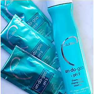 Malibu C Un-Do-Goo Shampoo (12 Packets) - Clarifying Shampoo to Remove Product Build Up + Resins from Hair - Shine Restoring, Moisturizing Cleansing Shampoo