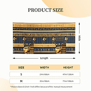 Egyptian Pharaonic Frescoes Printed Banners Personalized Party Banner Photo Text Background Banner Wall Banner for Halloween Party Home Decorations or Backdrops