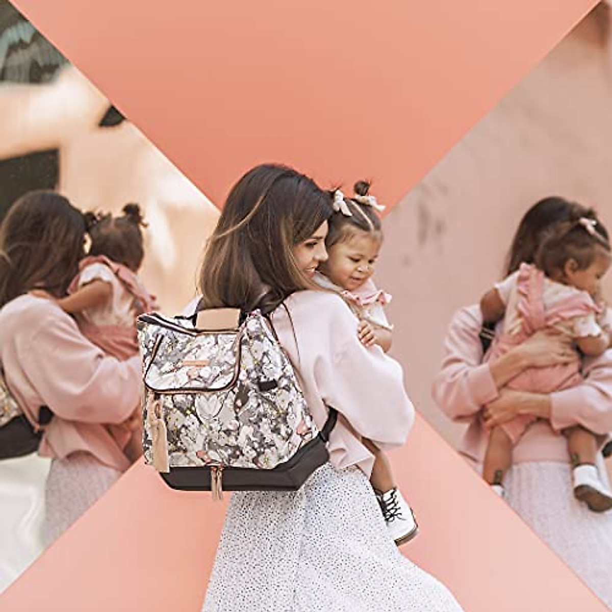 Petunia Pickle Bottom Pivot Backpack | Multiple Carrying Options (Backpack/Tote) | Insulated Pockets Keep You Organized | Modern Silhouette | Disney Beauty & The Beast - Pop Art Belle