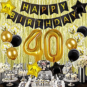 40th Birthday Decorations for Men 40th Birthday Decorations for Women 40 Birthday Balloons 40th Birthday Decor