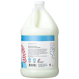 Ginger Lily Farms Botanicals Moisturizing Conditioner for Dry Hair, Island Tranquility, 100% Vegan & Cruelty-Free, Green Tea Lemongrass Scent, 1 Gallon (128 fl oz) Refill