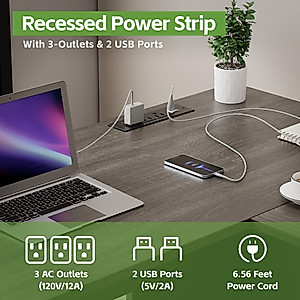 MU L Shaped Desk with File Drawer, 60 Inch Corner Desk with Storage Drawers & Cabinet, Large Home Office Desk with Power Outlets, Wood Executive Office Desk, Grey