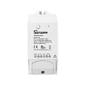 Sonoff TH16 Temperature and Humidity Monitoring WiFi Smart Switch for DIY Smart Home,Compatible with Alexa(16A)