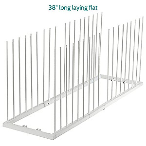 OFFICEROO Art Drying Rack Canvas Storage - 18 Shelves Ladder Rack, Foldable, Adjustable Width