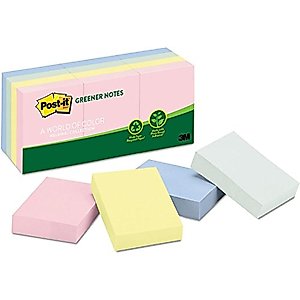 Note,Post-It,1.5"X2",Assortd,PK12