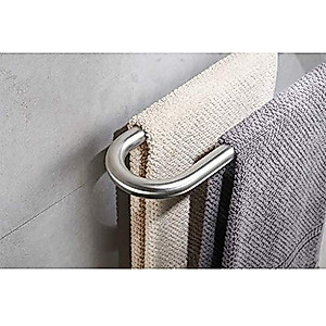 AFLHYJK Metal Wall Mount Towel Rack Holder and Organizer with Storage Shelf for Bathroom Organizing of Washcloths, Hand/Face or Bath Towels