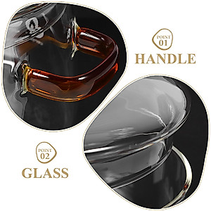 CALLARON Glass Cooking Pot 1.5L Glass Stock Pot with Lid Non-Stick Milk Pot Stovetop Cooking Pot Pasta Noodle Pot Small Soup Pot for Kitchen 5.9x5.9x6.5inch