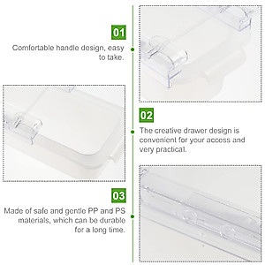 1pc Refrigerator Storage Box Crisper Tray Chillpod Organizadores Fresh Orginizer Drawer Design Tidy Refrigerator Square Freezer Fridge Cabinet Organizer Container Pp White
