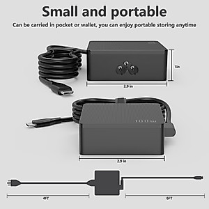 USB C Laptop Charger 100W USB C Charger PD Fast Charging for Asus ROG Flow ZenBook, Fit for DJI Acer HP Lenovo ThinkPad MacBook Computer Tablet,Support 15W 45W 27W 100W