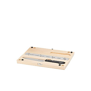 Snow Peak Folding Cutting Board and Knife Set, Chopping Block for Kitchen to Camp