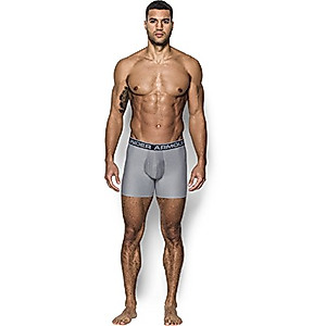 Under Armour Men's Original Series 6-inch Boxerjock Boxer Briefs-2 Pack , Carbon Heather (092)/True Gray Heather , X-Large