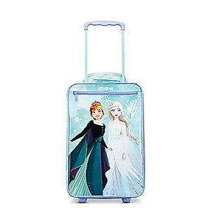 AMERICAN TOURISTER Kids' Disney Softside Upright Luggage, Telescoping Handles, Frozen, Carry-On 18-Inch