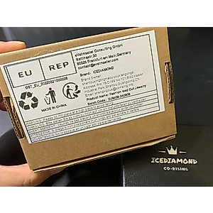 ICEDIAMOND The World Is Mine Pride Pendant with 24''Rope Chain Necklace, 14K Gold Plated Hip Hop Creative Charm Jewelry for Unisex (Gold)