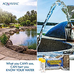 AquaVial Well Water Testing Kit 2 Pack | E Coli and Coliform Water Test Kit | Water Testing Kits for Drinking Water Pool Pond Lake Well | Water Bacteria Test Kit | Home Water Testing Kit Easy to Use