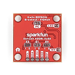 SparkFun Qwiic EEPROM Breakout - 512Kbit - Extra Storage Space for Any Project - Three Address Jumpers - Write Protection - Non-Volatile Memory - Qwiic connectors no Soldering Required