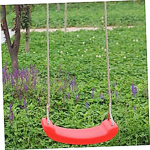 SAFIGLE 1pc Children's Curved Swing Playground Swing Set Toddler Swing Hanging Chair Stand Wobble Seat Outdoor Swings Outdoor Seating Kids Swing Chair Indoor Outdoor Swing Nylon Rope Swing