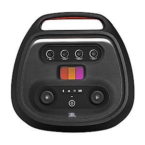 JBL Partybox Ultimate - Multi Purpose Party Speaker, with Wi-fi & Bluetooth Connectivity, Wireless, Lightshow, IPx4 Slashproof, Dual Mic & Guitar Inputs, Handle & Sturdy Wheels, Black