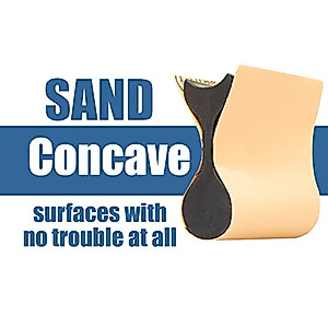 11 Piece 21 Profile Contour and Angle Sanding Grip Pack for Sanding Inside and Outside Angles Beads Corners Flutes Sign Lettering Ceramics Molding Plastic Auto Body Marine Wood and Around The Home