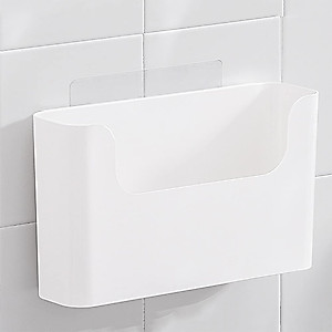 Floating Shelf Wall Mounted Non-Drilling Adhesive Organizer Ledge Shelf, Put Glasses, Remote Control, Keys, Pens for Bed Room,Dorm,Office-L