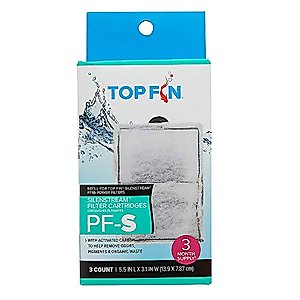 Top Fin Silenstream PF-S Refill for PF10 Power Filters 5.5in x 3.1 - (3 Count)