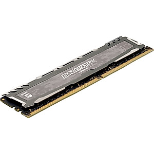 Crucial Ballistix Sport LT 2400 MHz DDR4 DRAM Desktop Gaming Memory Kit 16GB (8GBx2) CL16 BLS2K8G4D240FSC (White)