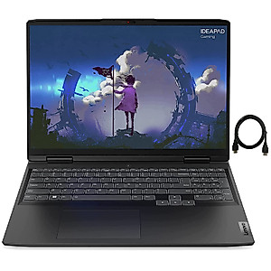 Lenovo Ideapad 3i Gaming 15.6" FHD 120Hz Laptop, Intel Core i7-12700H, 16GB RAM 2TB PCIe SSD, GeForce RTX 3050Ti Graphics, Backlit Keyboard, Onyx Grey with TWE HDMI Cable