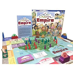 Ice Cream Empire Board Game | Fun Entrepreneurial Game for Families, Adults and Kids 7+ | Learn Business, Geography, and Math Skills | Competitive, Strategic, and Educational Game