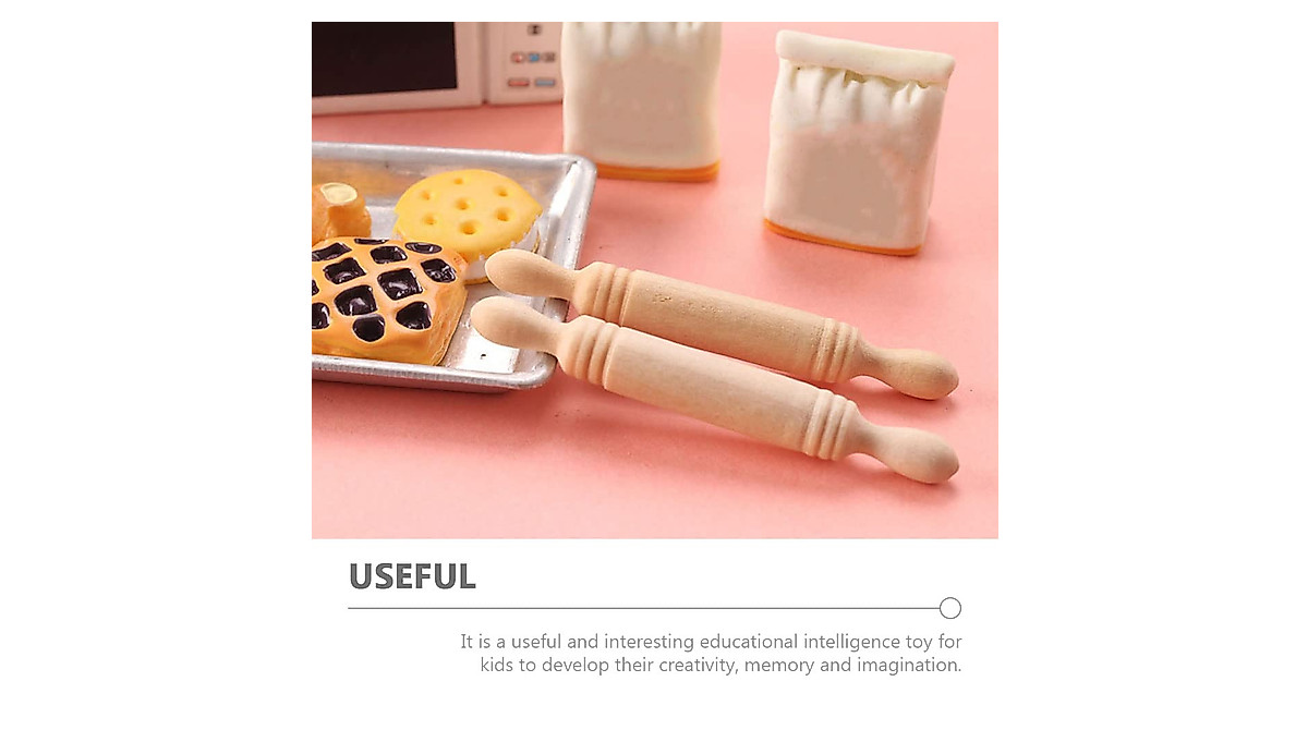 LUOZZY 15Pcs Mini Rolling Pins for Fun DIY Crafting