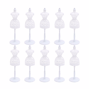 20pcs Doll Dress Form Mini Mannequin Dress Form Mannequin Model Stand Accessories for Doll Dresses